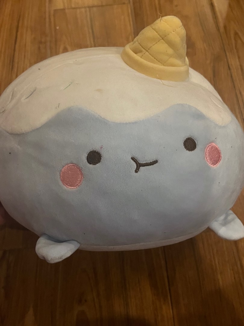 Miniso Blue Ice Cream Plush, Hobbies & Toys, Toys & Games on Carousell