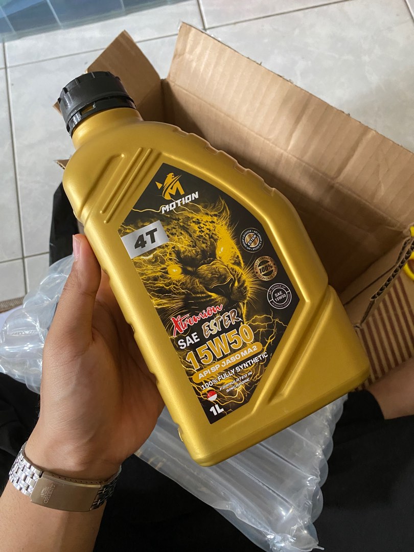 MOTION 4T 15w50 ESTER XTREMION API SP 1L Fully Synthetic Motorcycle ...