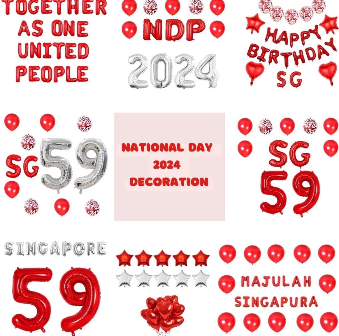 National Day Singapore National Day Decorations SG 59 I Love SG Decor ...