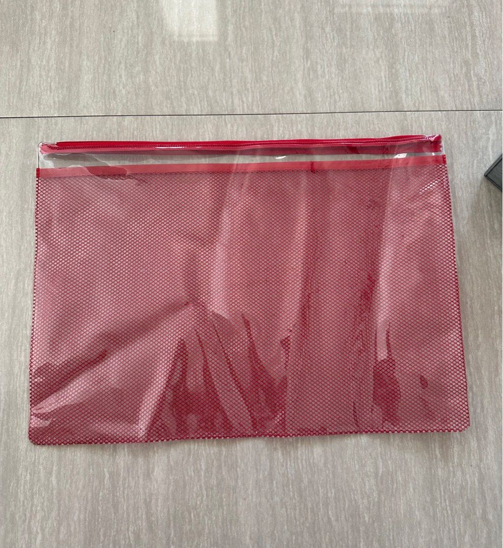 (NEW) Map Jaring Bening Tebal / Zipper Map / Map Dokumen, Buku & Alat ...