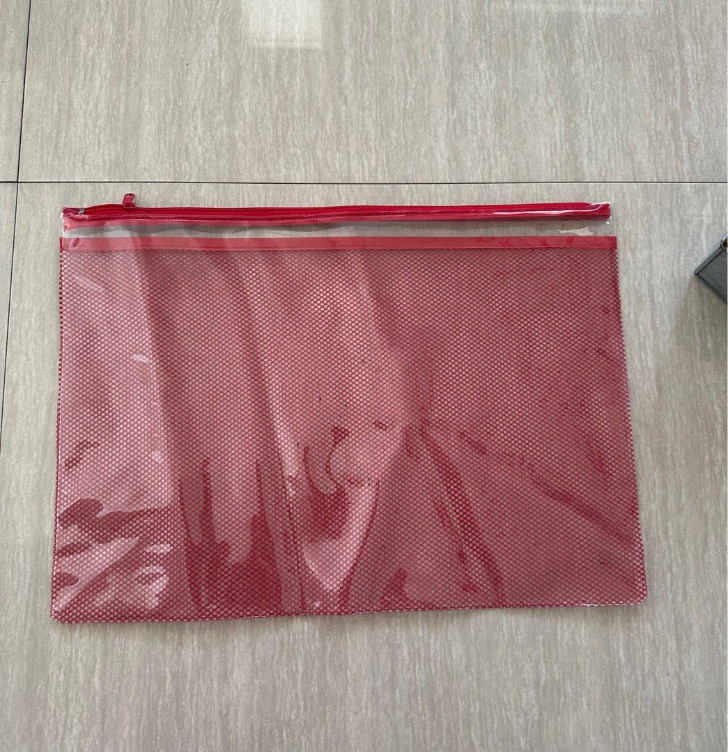 (NEW) Map Jaring Bening Tebal / Zipper Map / Map Dokumen, Buku & Alat ...