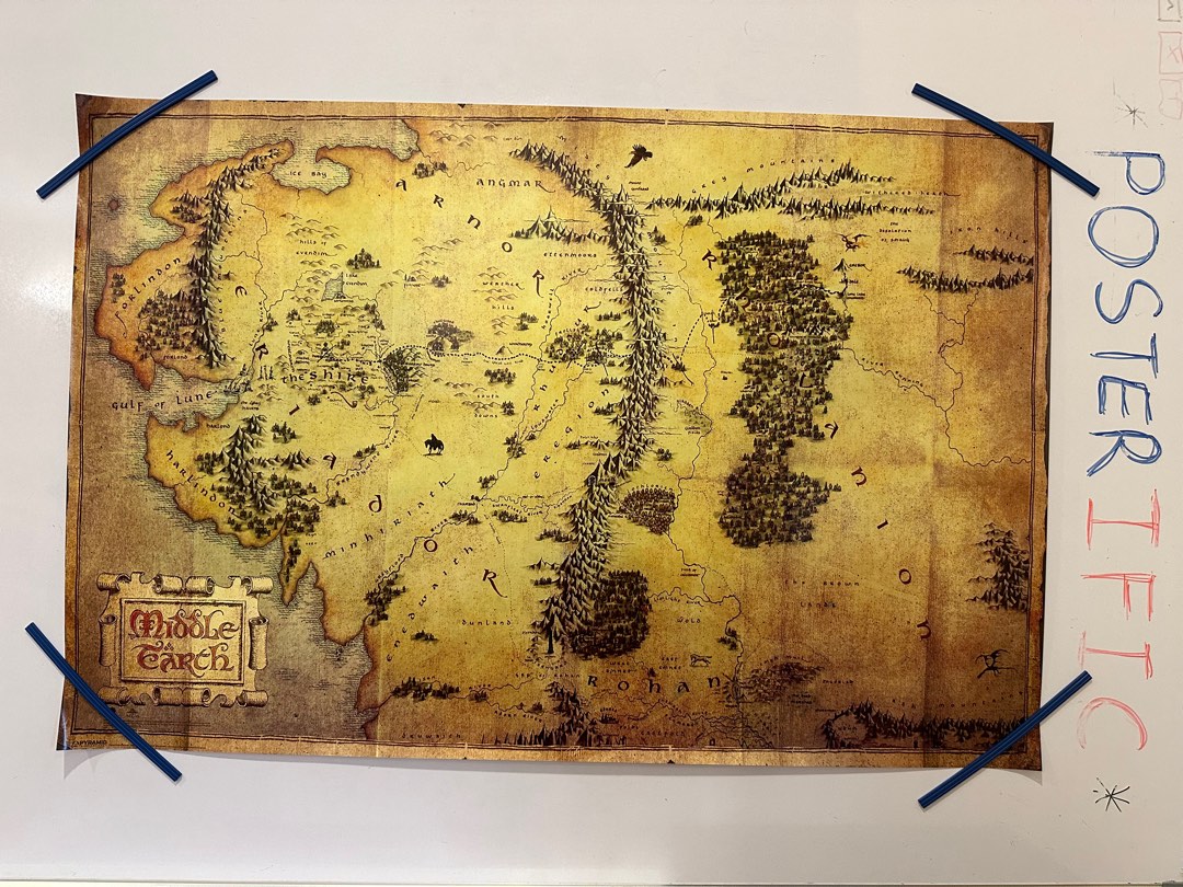 [NEW] The Hobbit (Journey Map) - Poster (61 cm X 91.5 cm) [MOV-06 ...