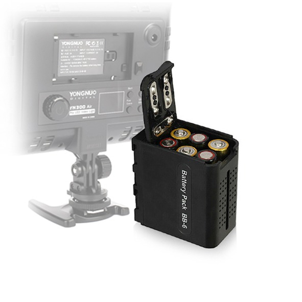 NP-F970 Dummy Battery Pack Adapter Casing for BB-6 AA 6X Battery case ...