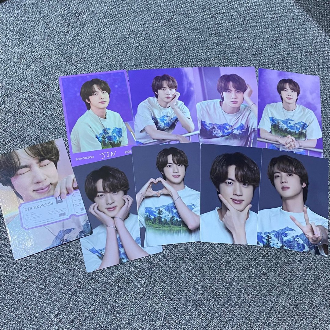 [ONHAND] BTS Jin Sowoozoo Mini Photocard Set, Hobbies & Toys ...