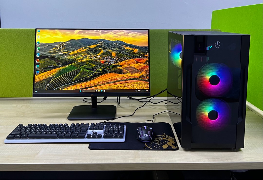PC Gaming GeForce GTX 1650 Ryzen 5 5500 Full Set, Computers & Tech ...