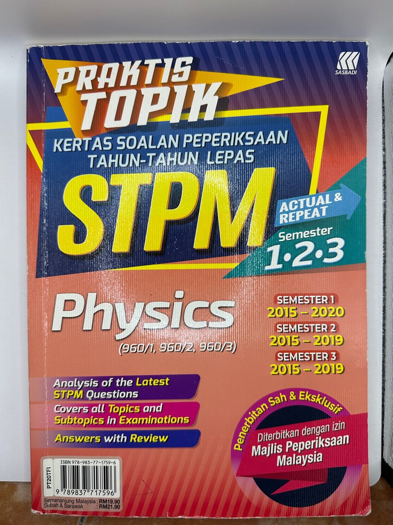 PRAKTIS TOPIC STPM PHYSICS SEM 1,2&3 WITH ANSWER, Hobbies & Toys, Books & Magazines, Textbooks ...