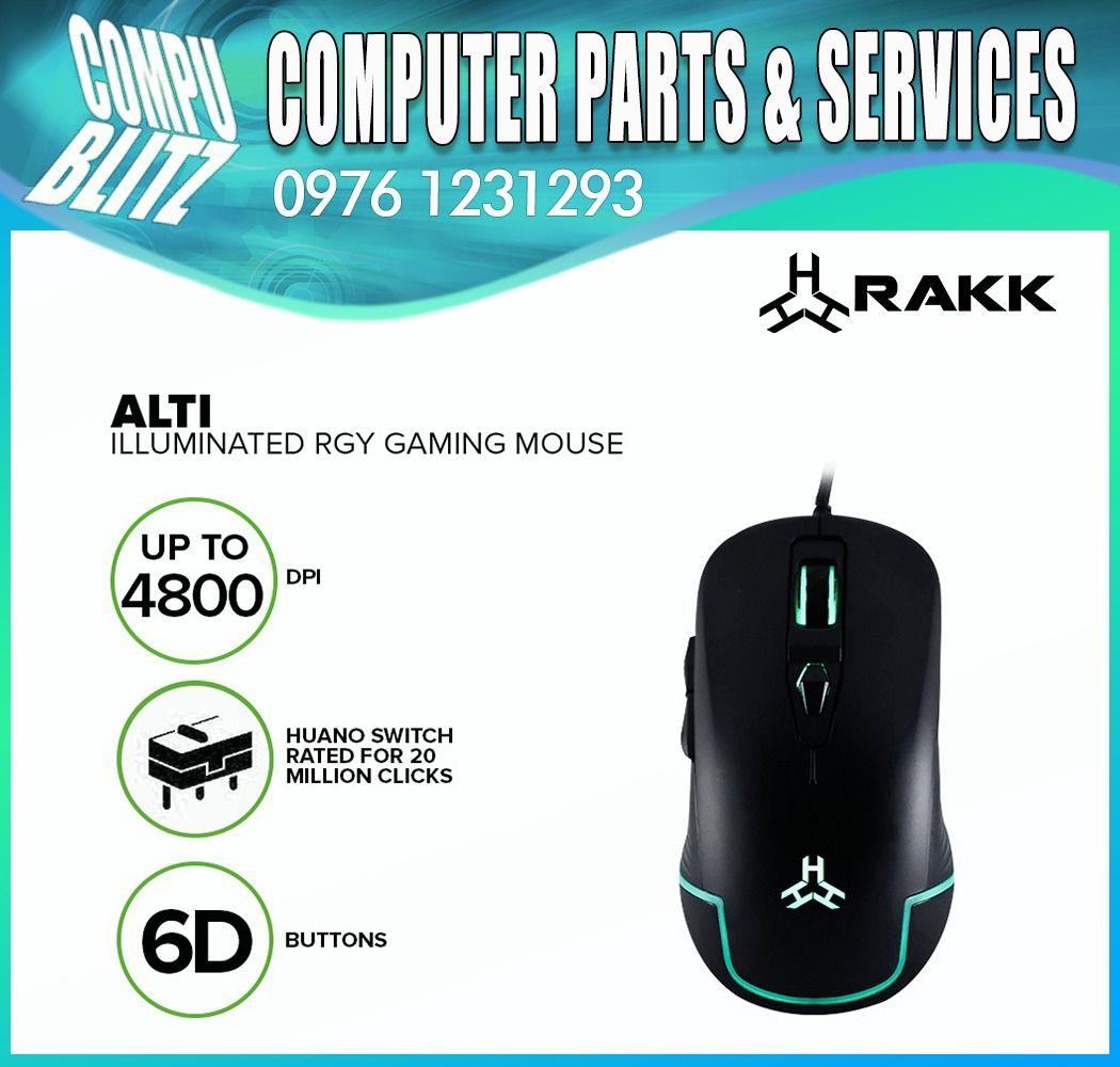 Rakk Alti Illuminated Gaming Mouse, Computers & Tech, Parts ...