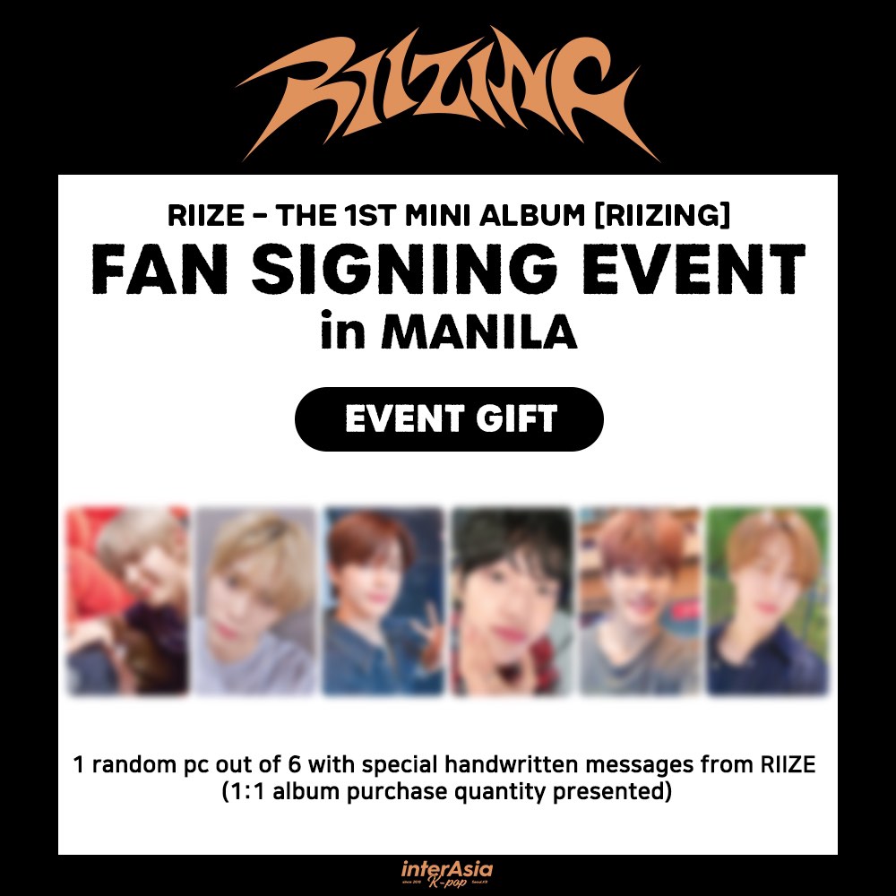 RIIZE Riizing Manila Fansign Event, Hobbies & Toys, Memorabilia ...