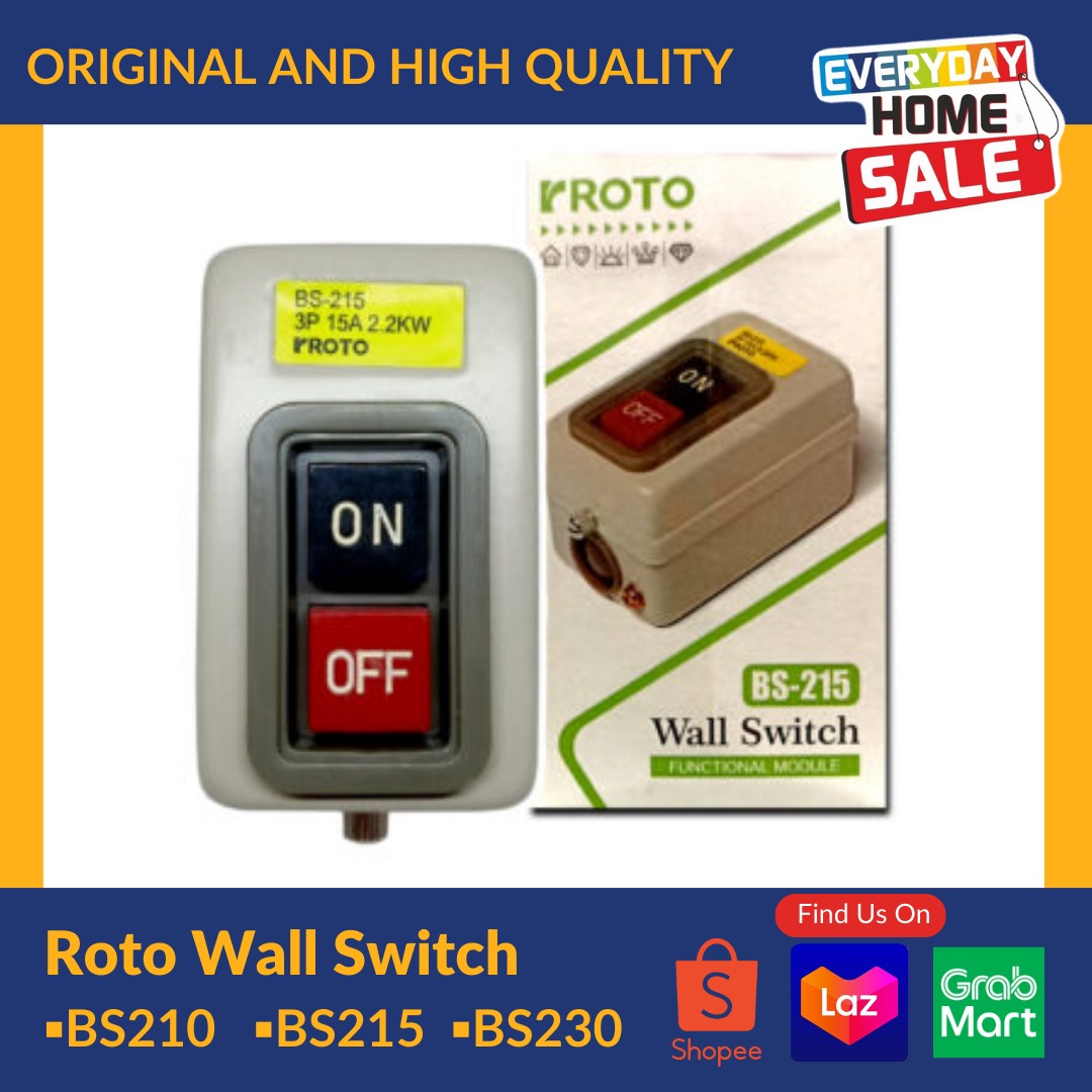Roto Power Push Wall Switch, Commercial & Industrial, Construction ...