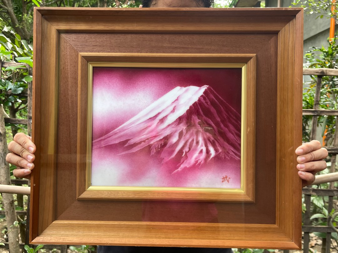 Saikosa Aka Fuji (Mt. Fuji) Framed, Hobbies & Toys, Stationary & Craft ...