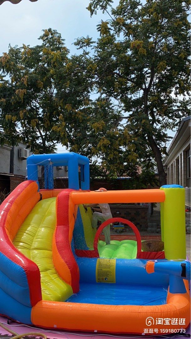 (Sewa)water park pool untuk kanak kanak, Babies & Kids, Infant Playtime ...