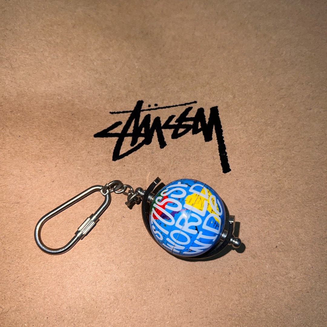STUSSY GLOBE KEYCHAIN, Men's Fashion, Watches & Accessories, Accessory ...