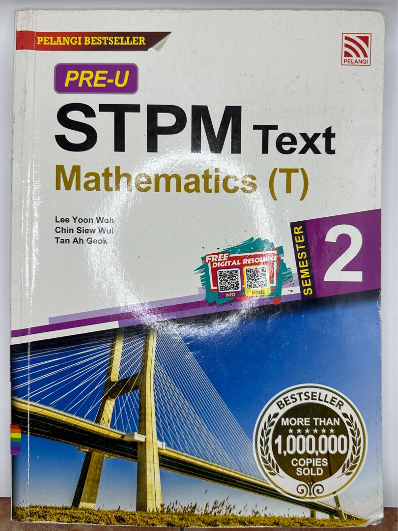 Textbook STPM MATHEMATICS (T) SEM 2, Hobbies & Toys, Books & Magazines ...