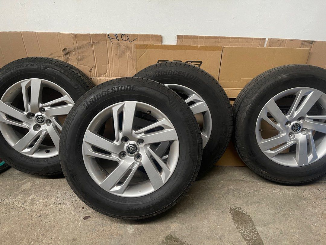 Toyota Raize Mags with Tires, Car Parts & Accessories, Mags and Tires ...