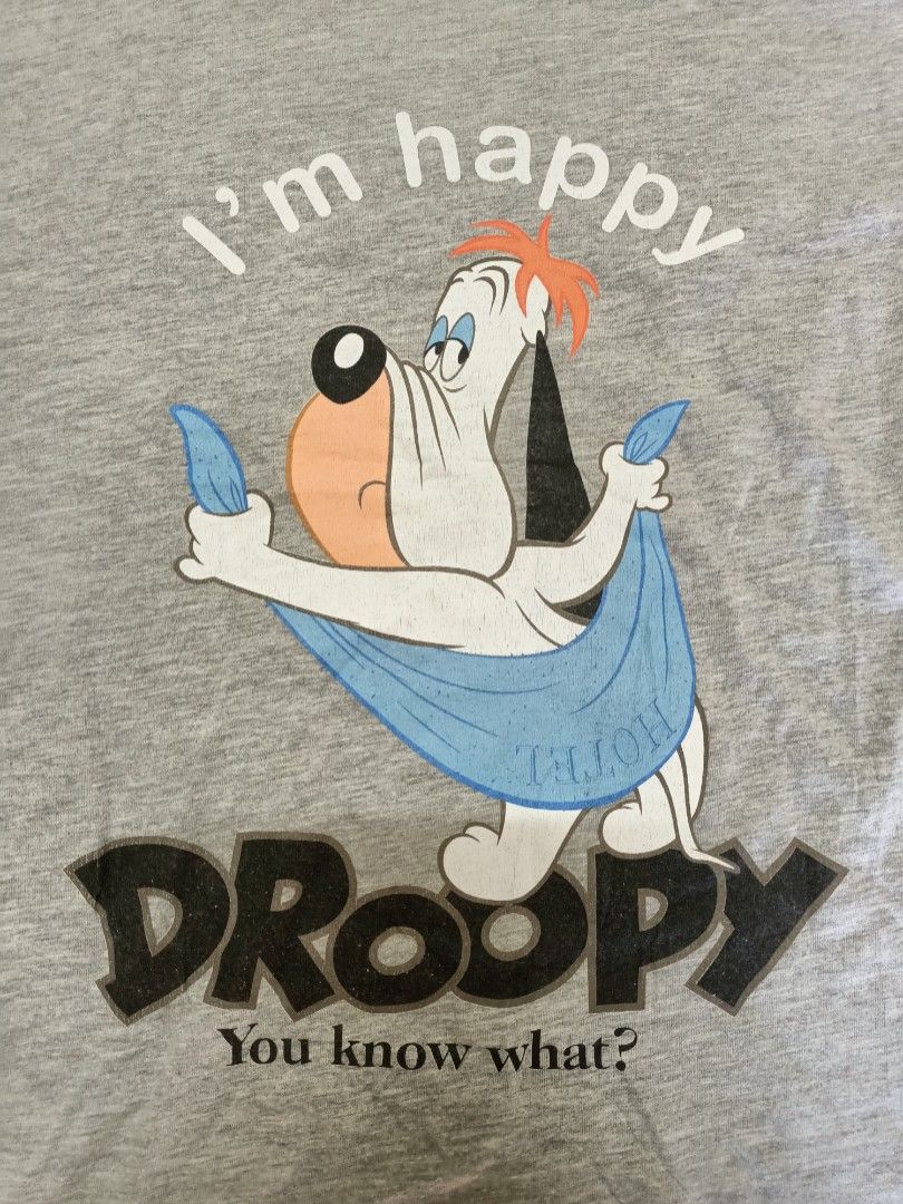 Tshirt long sleeve kartun droopy, Men's Fashion, Tops & Sets, Tshirts ...