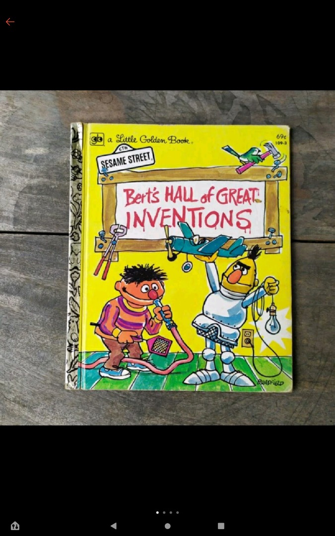 VINTAGE 1979 LITTLE GOLDEN BOOK: Sesame Street Bert's Hall of Great ...