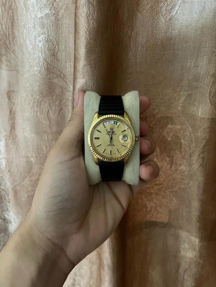 Vintage 80's Titoni Cosmo King Made in Switzerland 37mm Case Calibre ...