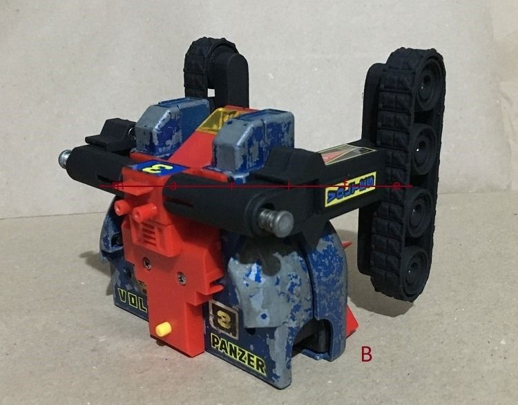 voltes V 1977 volt Panzer B DX godaikin part & accessories popy japan ...