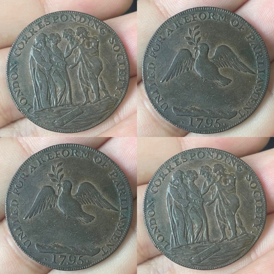 1795 Great Britain Conder Token Half Penny, Hobbies & Toys, Memorabilia ...