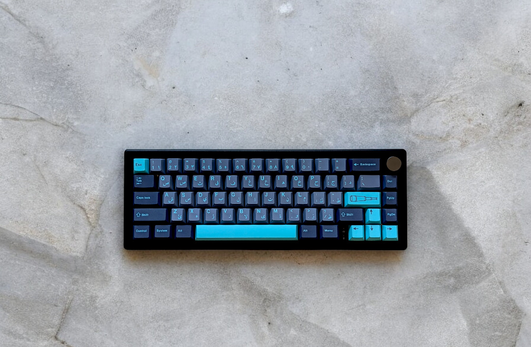 65% Custom Mechanical Keyboard (ArabicExplorer0607) - Fully Modded Tri ...