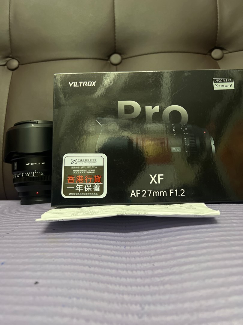 完美無瑕 全套有盒 香港行貨 有保養 2024-11 Viltrox AF 27 27mm F1.2 XF FX Fujifilm Mount, 攝影器材, 鏡頭及裝備 - Carousell