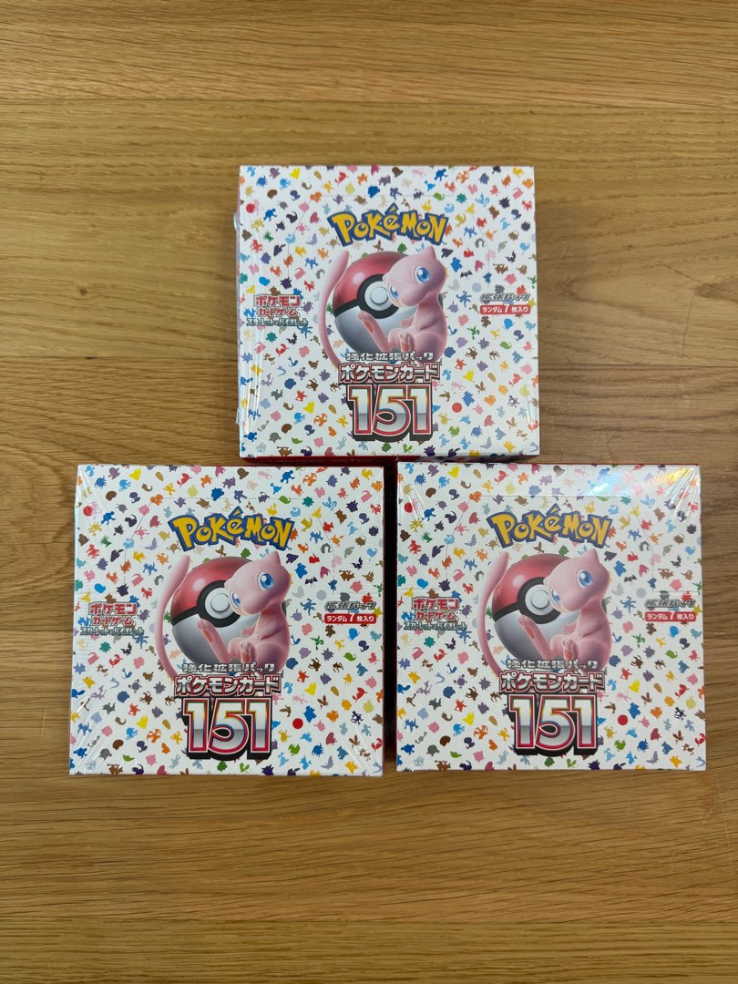 預售 日版 Pokemon 151 BOX 原盒 有膜 有包膠 (2星期到), 興趣及遊戲, 玩具 & 遊戲類 - Carousell