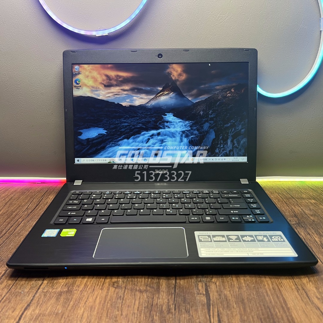 Acer E5 475G 14''全高清/i5-7200U/RAM 8GB/256GB SSD/940MX 2G/Laptop ...