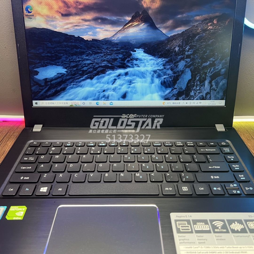 Acer E5 475G 14''全高清/i5-7200U/RAM 8GB/256GB SSD/940MX 2G/Laptop ...