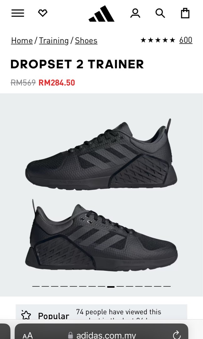 Adidas Dropset Trainer 2, Women's Fashion, Footwear, Sneakers on Carousell