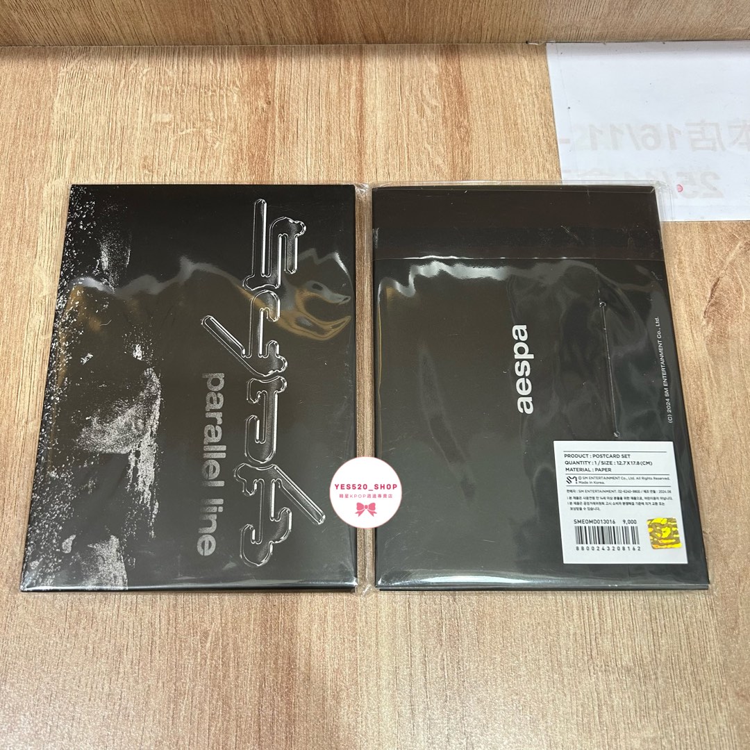 Aespa SYNK : Parallel Line Official MD Postcard Set, 興趣及遊戲, 收藏品及紀念品, 韓流 ...