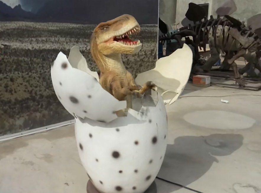 Animatronic Baby Dinosaur Egg Shell Baby T-Rex, Hobbies & Toys, Toys ...