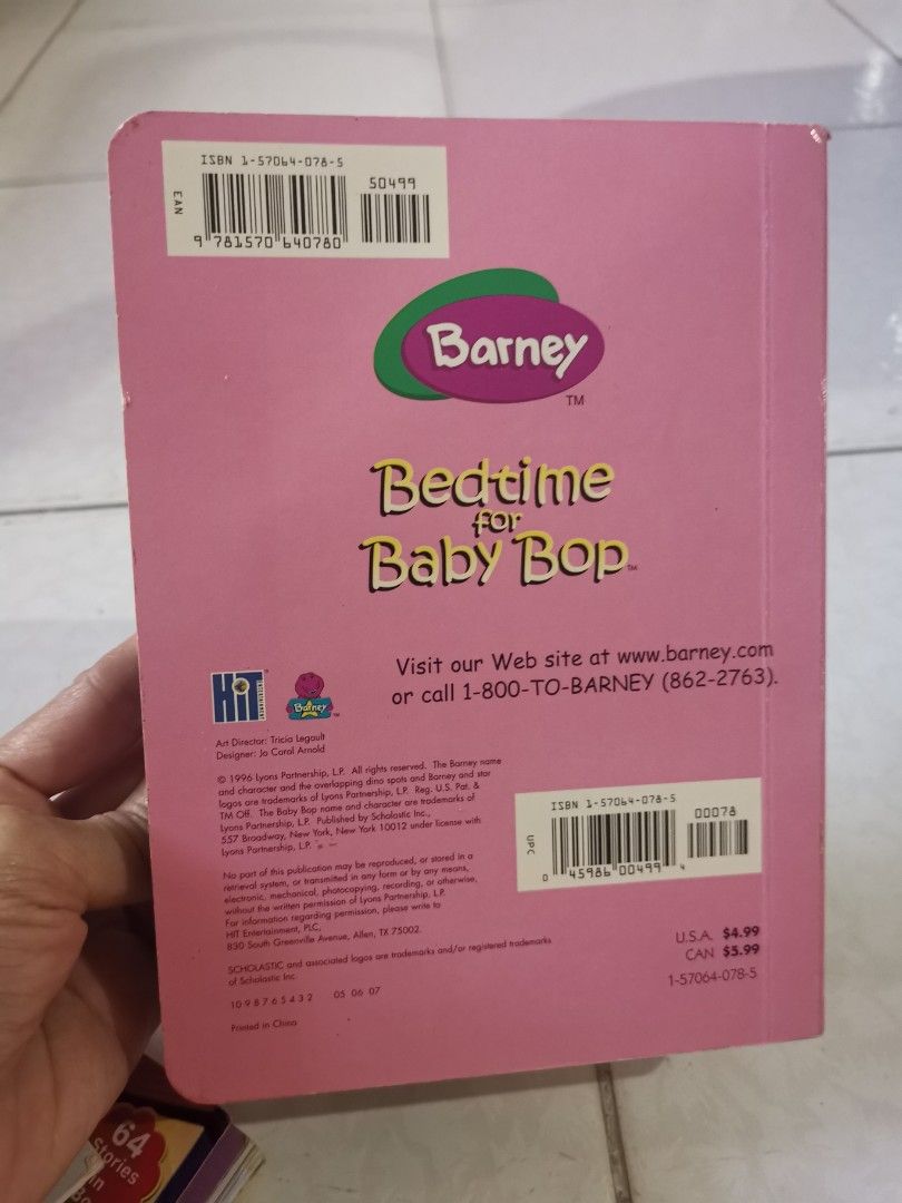 Barney Bedtime for Baby Bop, Hobbies & Toys, Books & Magazines ...
