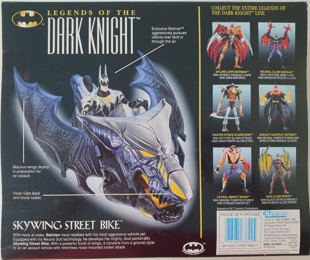Batman Legend of the Dark Knight Skywing Street Bike, Hobbies & Toys ...