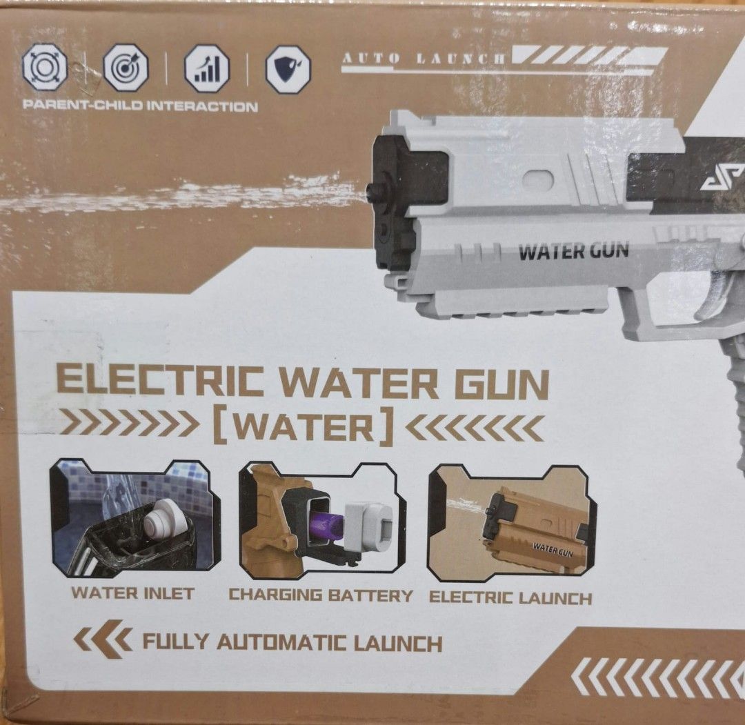 Battery Operated Water Gun, Hobbies & Toys, Toys & Games on Carousell