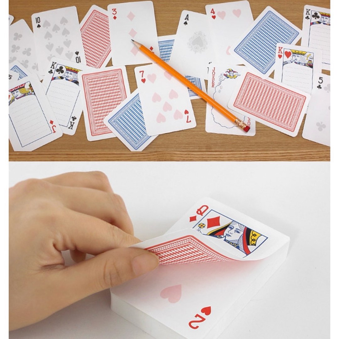BNIB Playing Cards Memo Pad, Hobbies & Toys, Stationery & Craft, Other ...