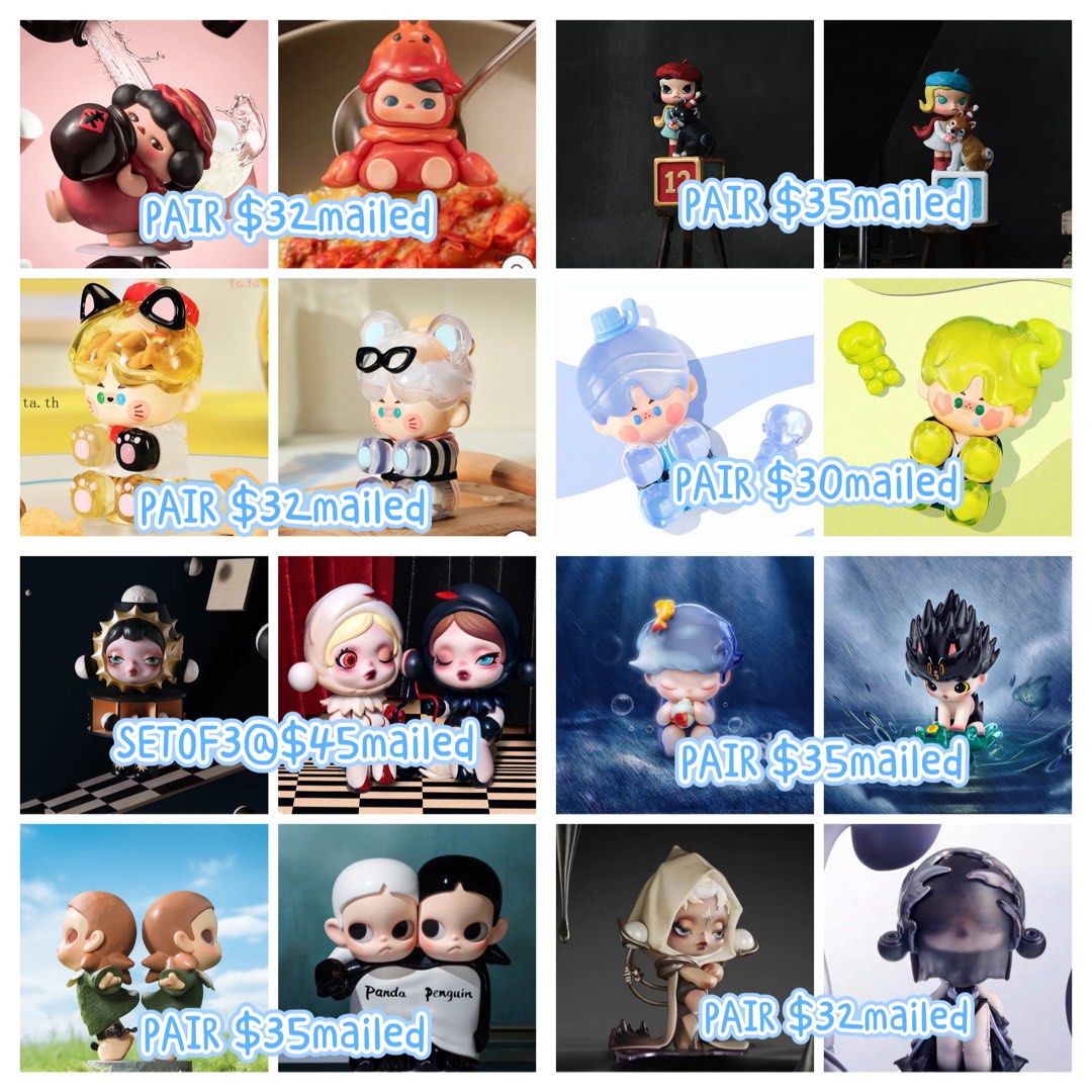 BNIF Popmart Dimoo By Your Side Zsiga SP Skullpanda The Sound Blindbox ...
