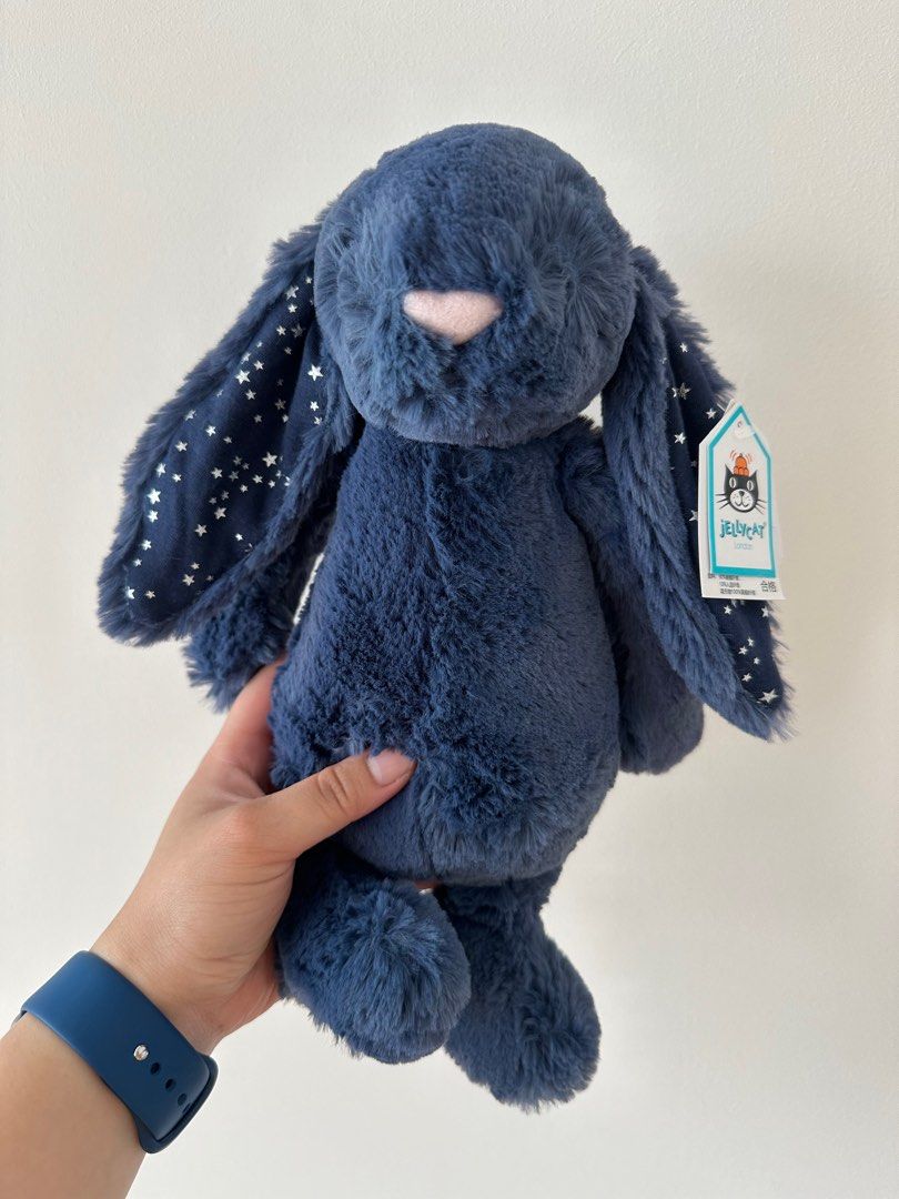 [Brand New] Jellycat Rabbit Dark Blue, Hobbies & Toys, Toys & Games on Carousell