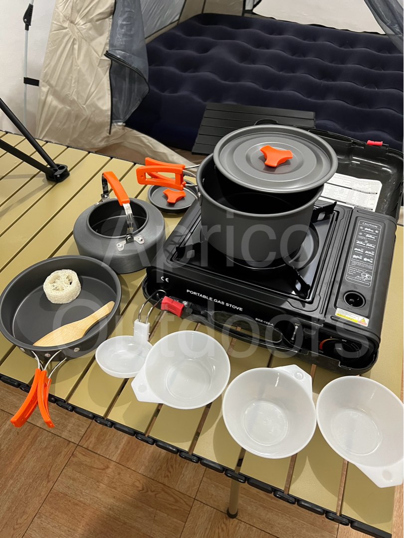 Camping cookwares Butane Stove, Sports Equipment, Hiking & Camping on ...