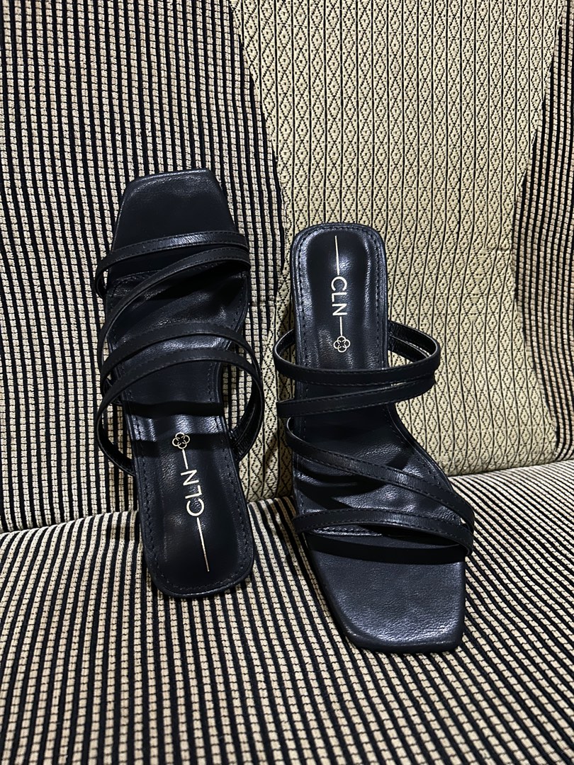 CLN - Clarabel in Black Heel Slides, Women's Fashion, Footwear, Heels ...