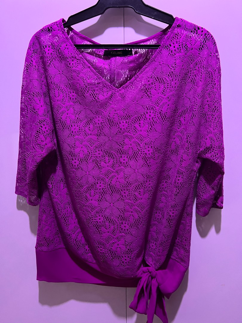 CLN See through 3/4 Cover-up, Women's Fashion, Tops, Blouses on Carousell
