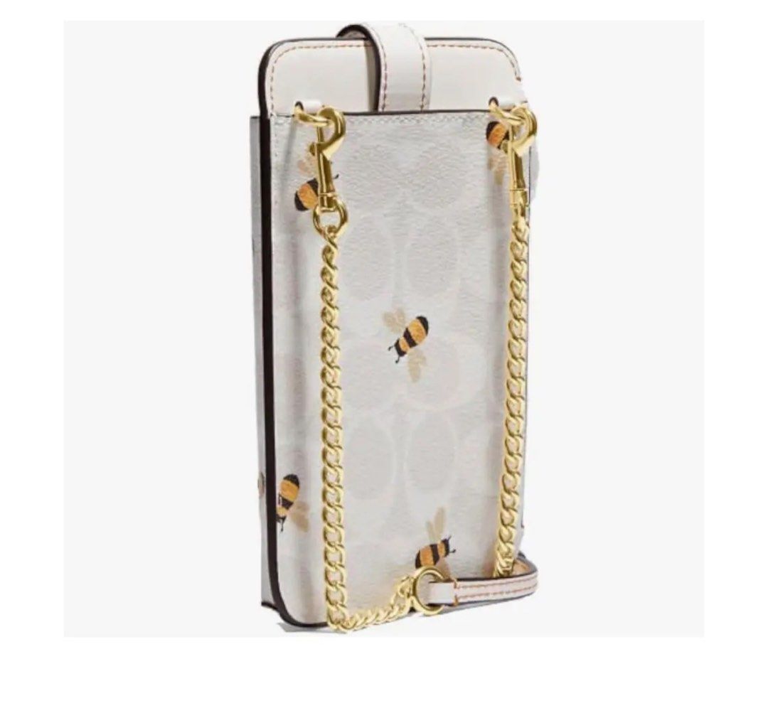 AUTHENTIC COACH Bee Print Women's North/South Phone Signature Logo ...