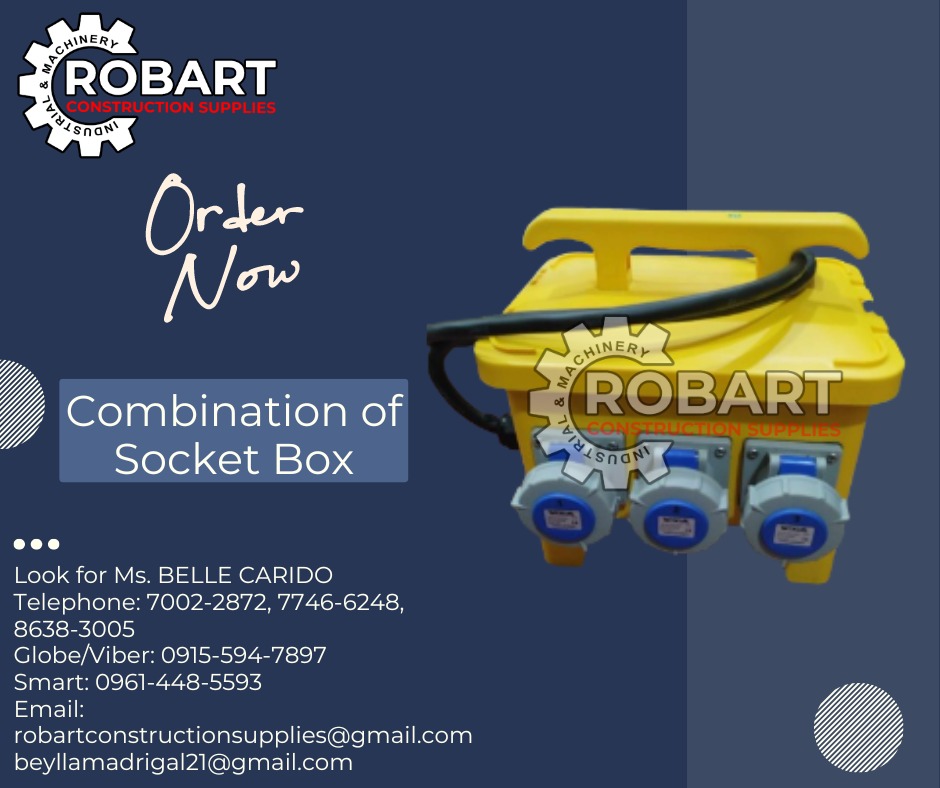 Combination of Socket Box, Commercial & Industrial, Construction Tools ...