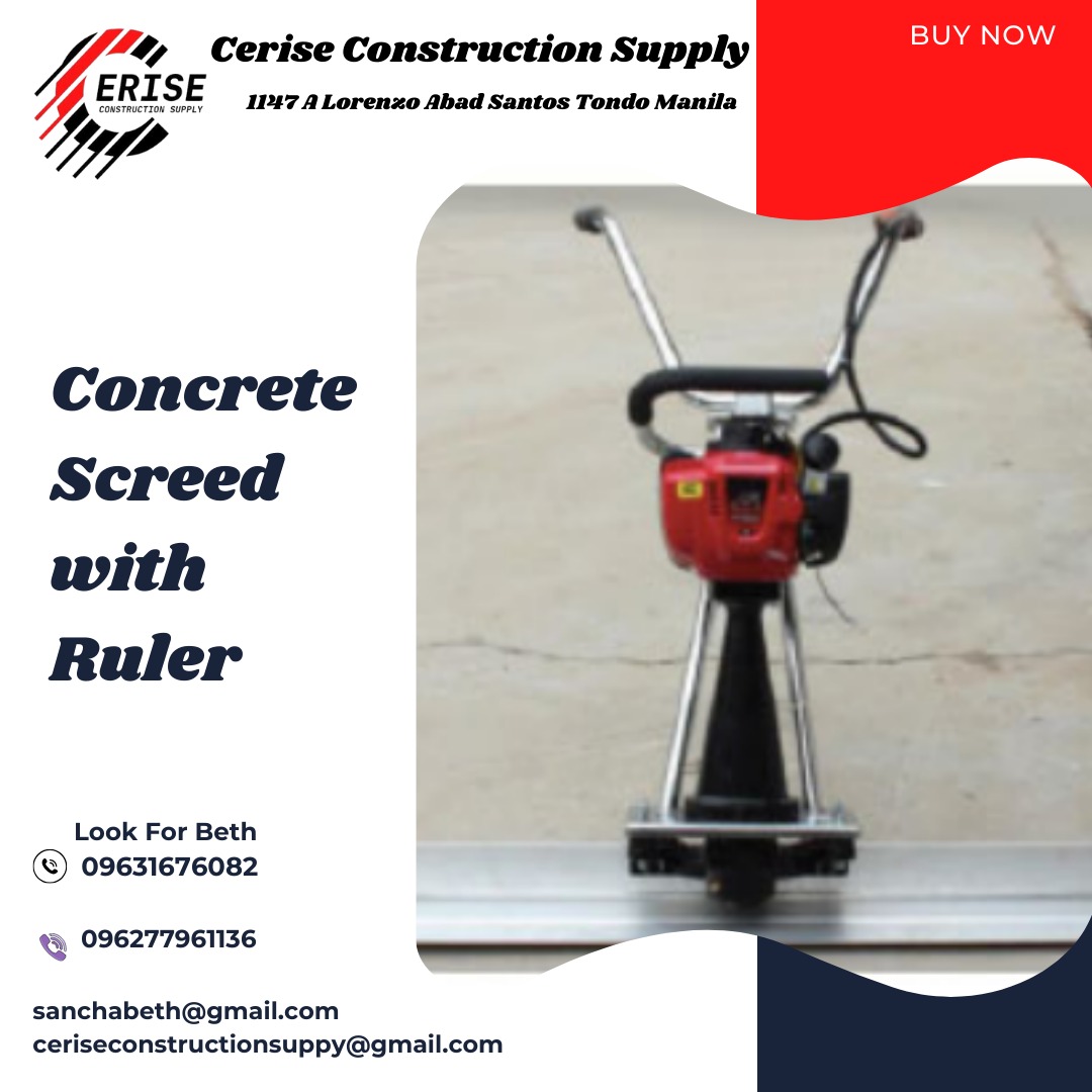 Concrete Screed with Ruler, Commercial & Industrial, Construction Tools ...