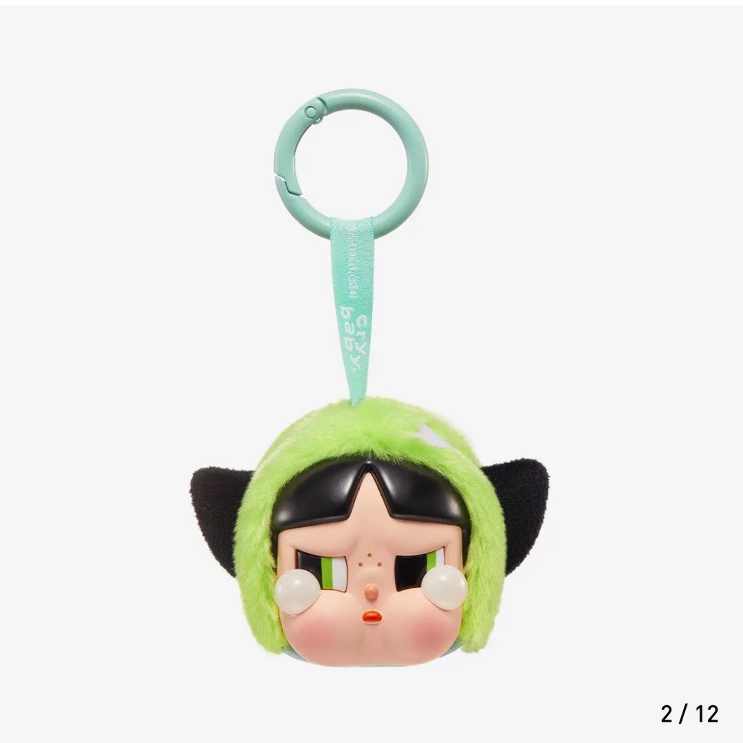 POPMART CRYBABY X POWERPUFF GIRLS SERIES VINYL FACE PLUSH PENDANT ...
