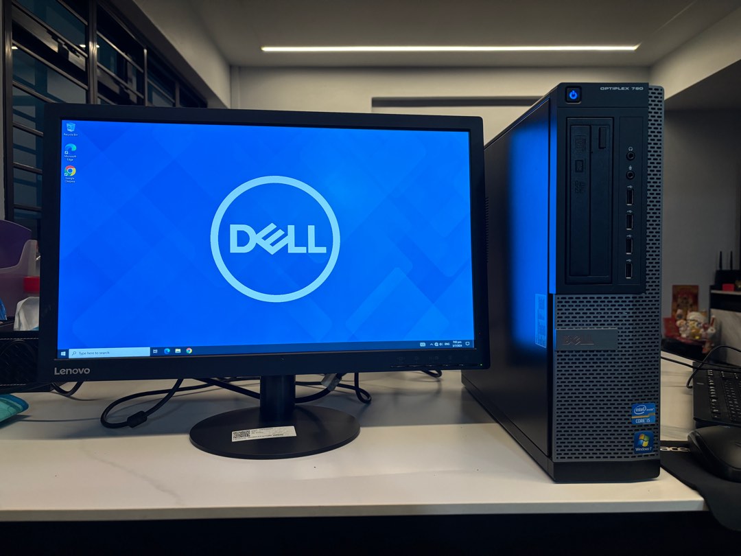 DELL Optiplex SFF Desktop Computer PC Set CPU with Free 22" Monitor ...