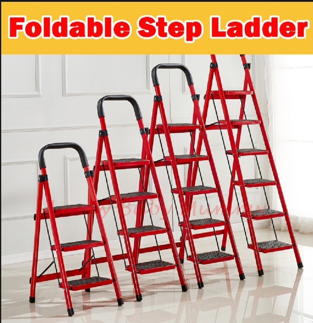 Foldable Step Ladder With Handle on Carousell