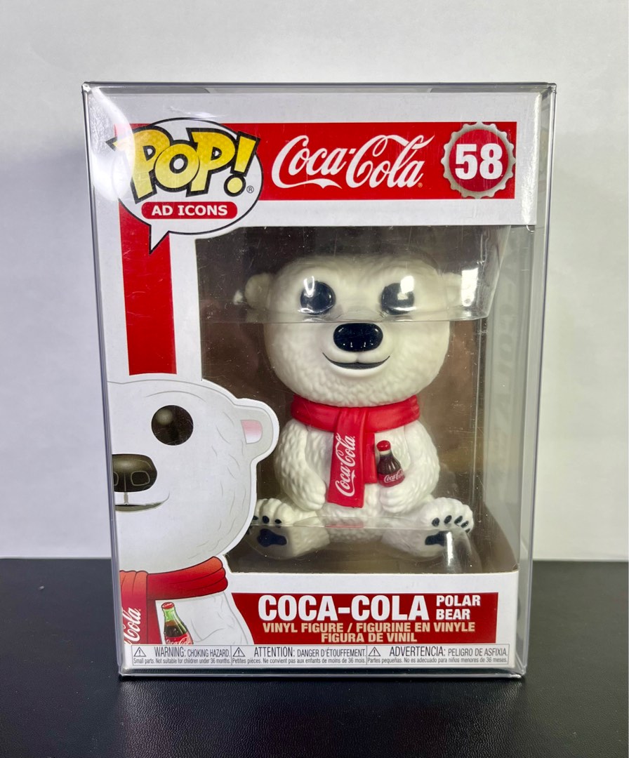 Funko Pop Ad Icons ”coca Cola Polar Bear With Coca Cola Bottle” Vinyl