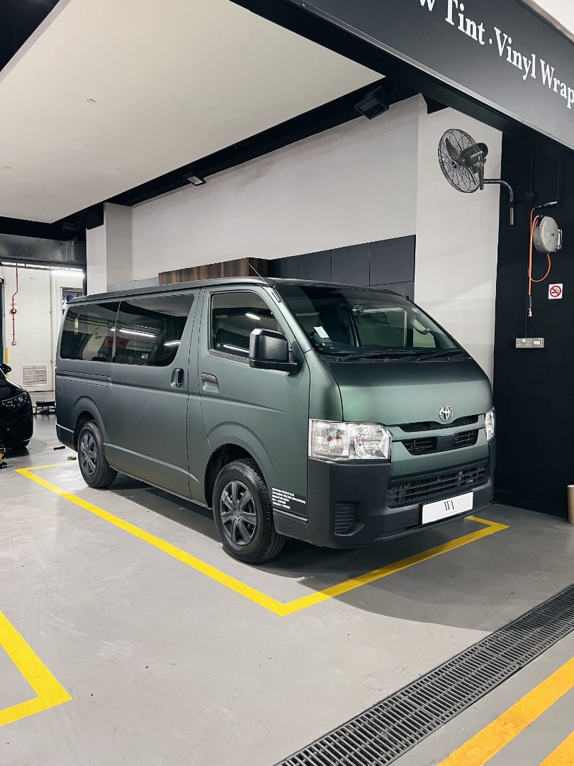 Ghost Metallic Black Green | Full Car Full Van Vinyl Wrap | Toyota ...