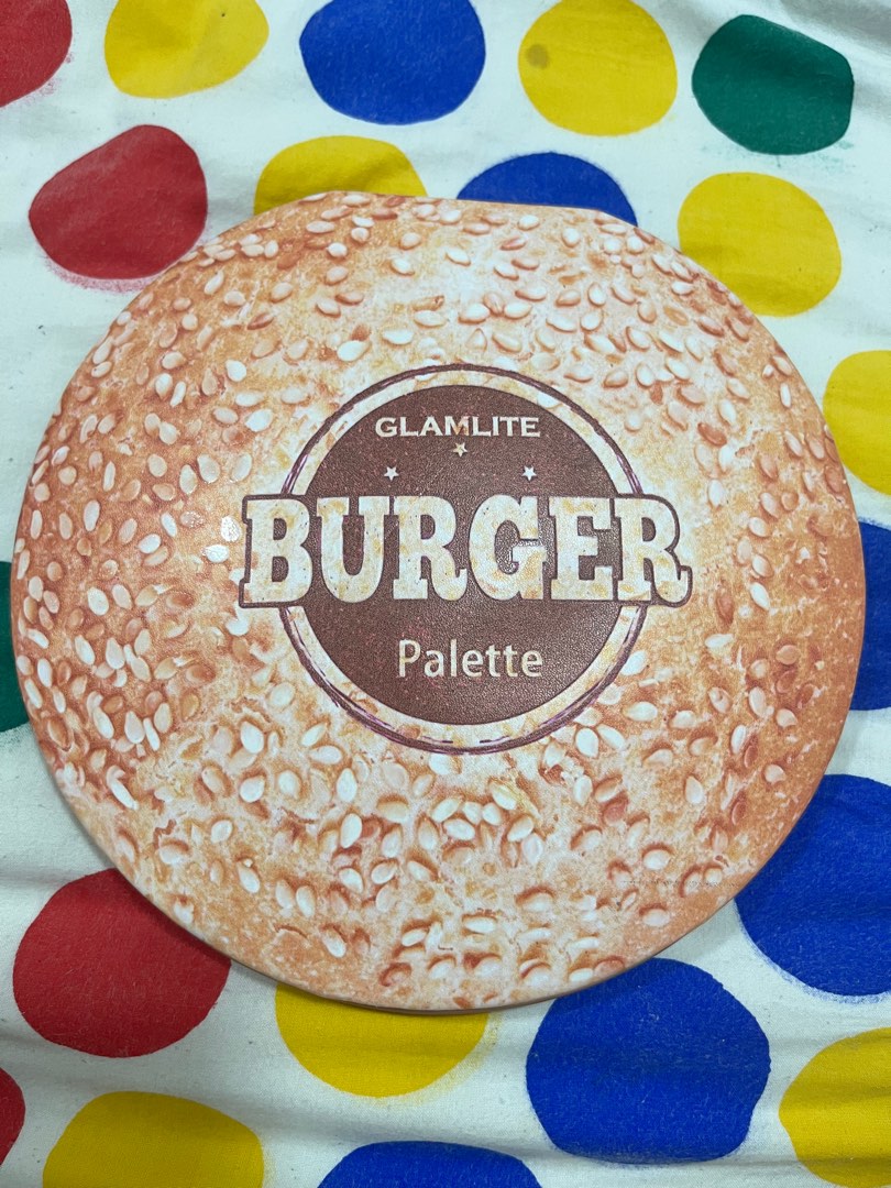 Glamlite Burger Palette, Beauty & Personal Care, Face, Makeup on Carousell