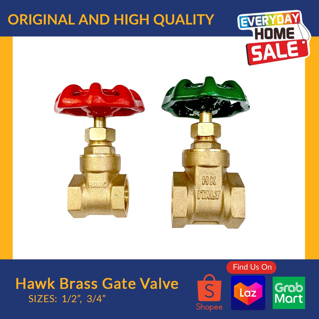 Hawk Gate Valve Brass, Commercial & Industrial, Construction Tools ...